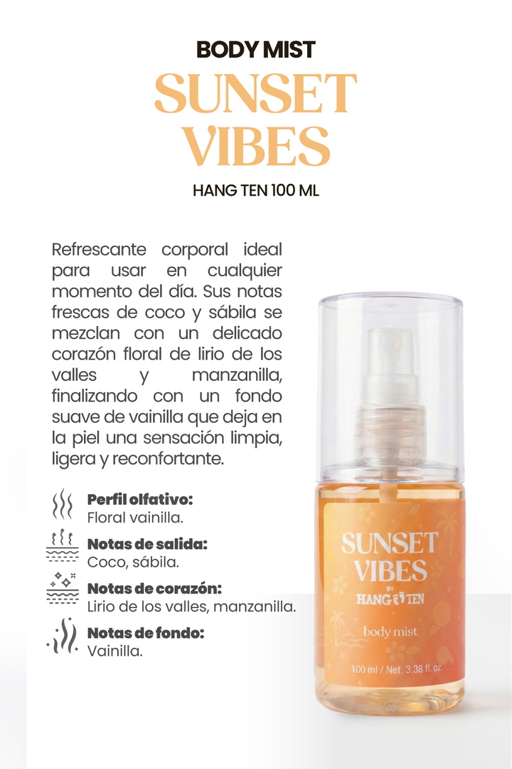 Body mist Sunset Vibes - Hang Ten México